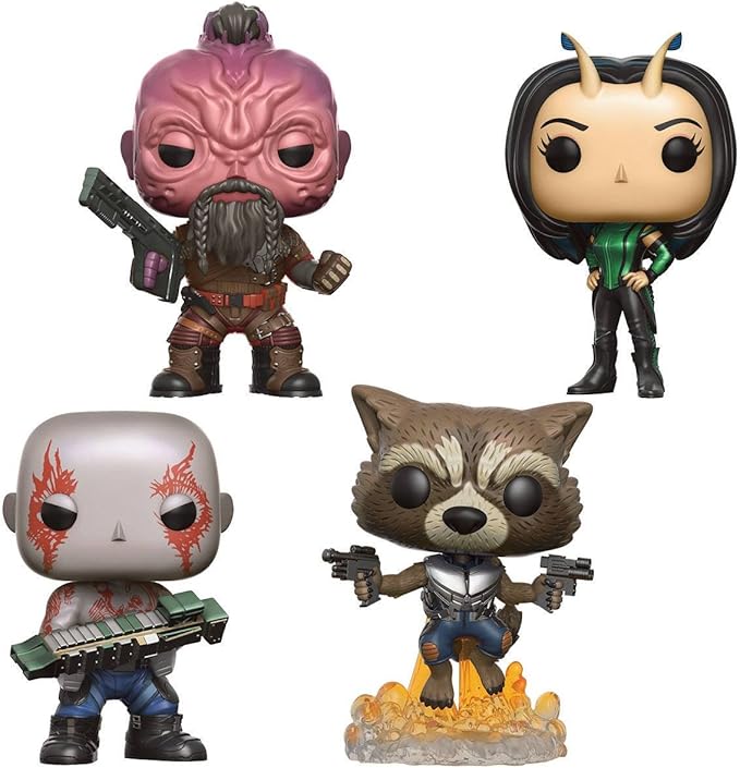 Amazon.com: Funko Pop! Marvel: Guardians Of The Galaxy 2 - 4Pack (DRAX ...