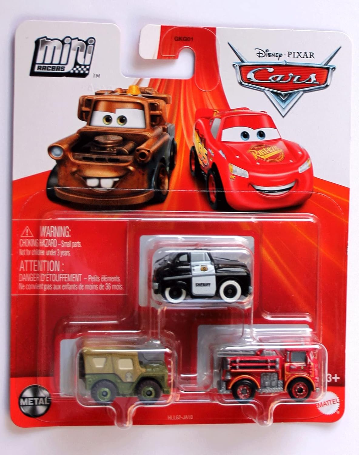 Amazon.com: Disney Cars Mini Racers to Protect and Serve 3-Pack with ...