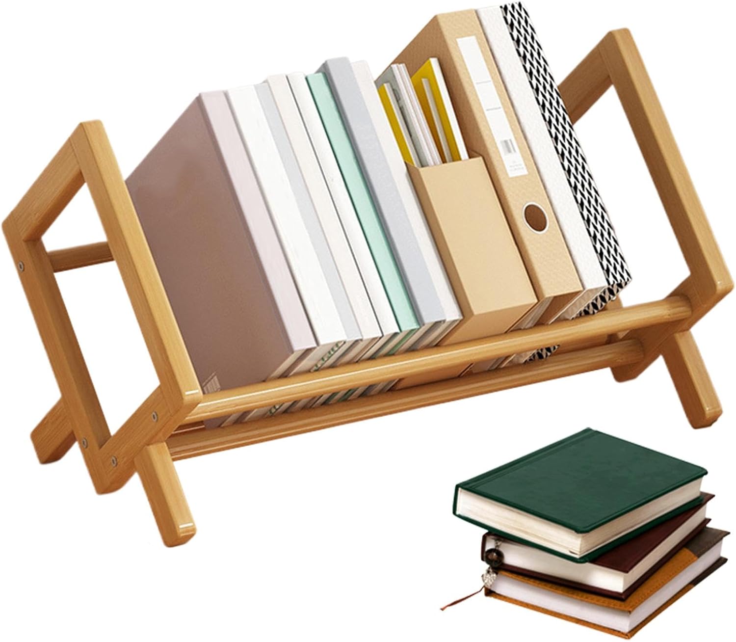 Amazon.com: Desktop Bookshelf - Desktop Bookshelf, Adjustable Desk ...
