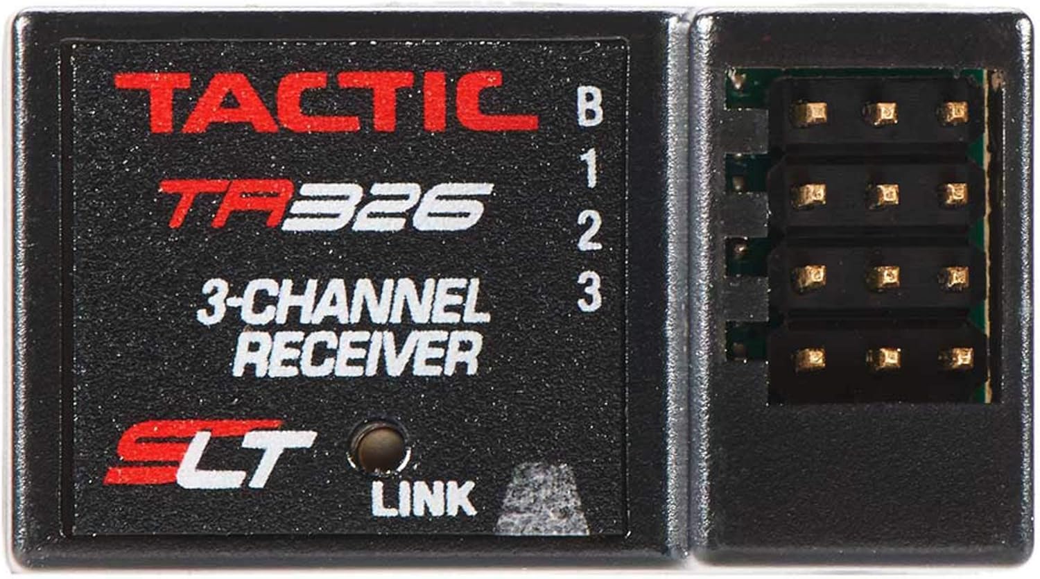 Amazon.com: Tactic TR326 3-Channel 2.4GHZ SLT HV Receiver Only : Toys & Games