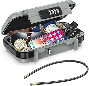 Amazon.com: AMIR Portable Safe Box, Combination Security Case LockBox ...