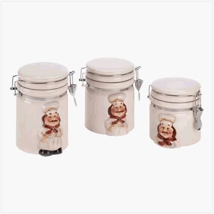 Amazon.com: Le Chef Canister Set: Home And Garden Products: Home & Kitchen