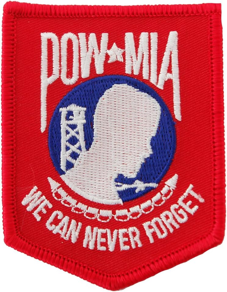 Amazon.com: POW MIA Embroidered Patch Iron-On Vietnam War Prisoner of ...
