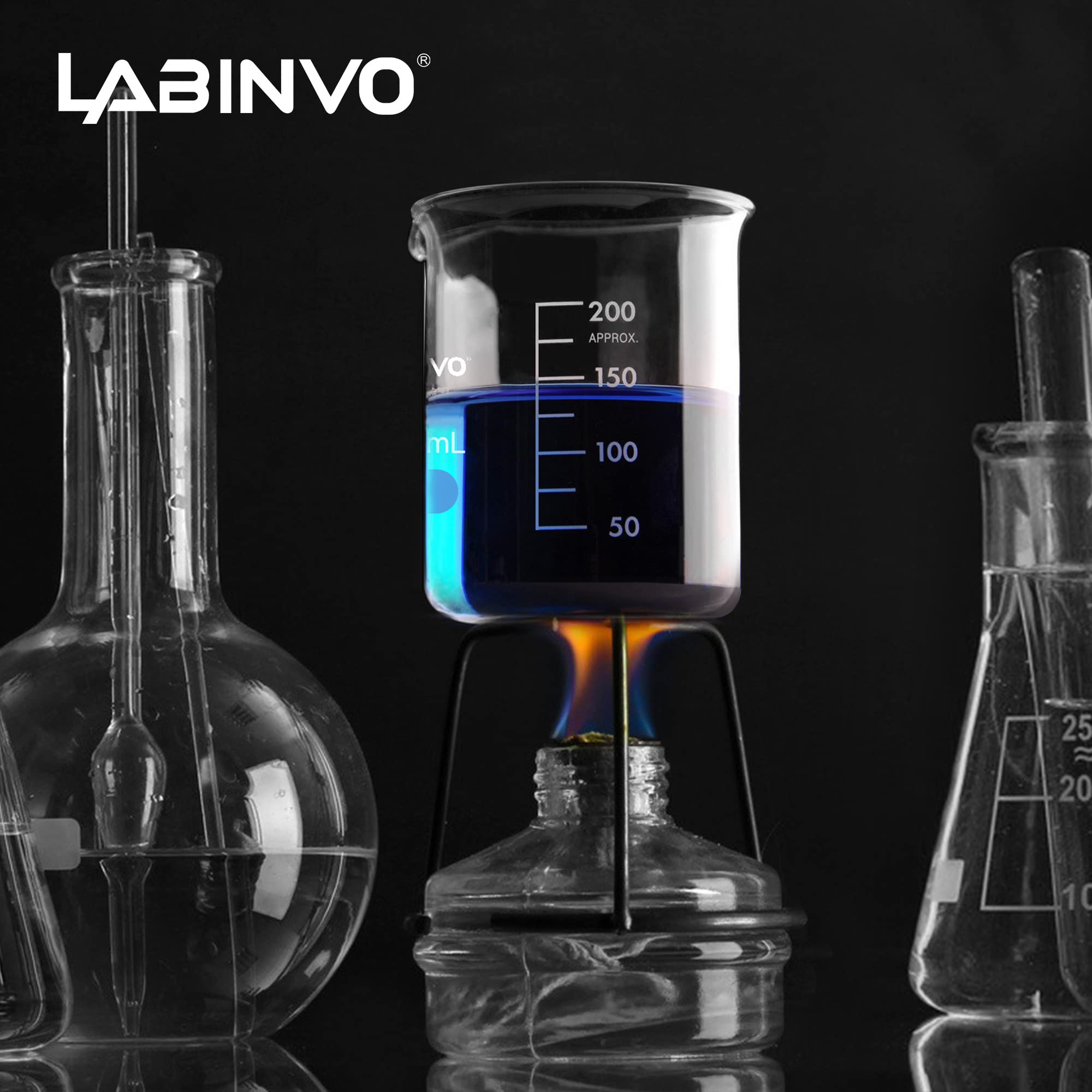 Snapklik.com : LABINVO Low Form Graduated Glass Beaker