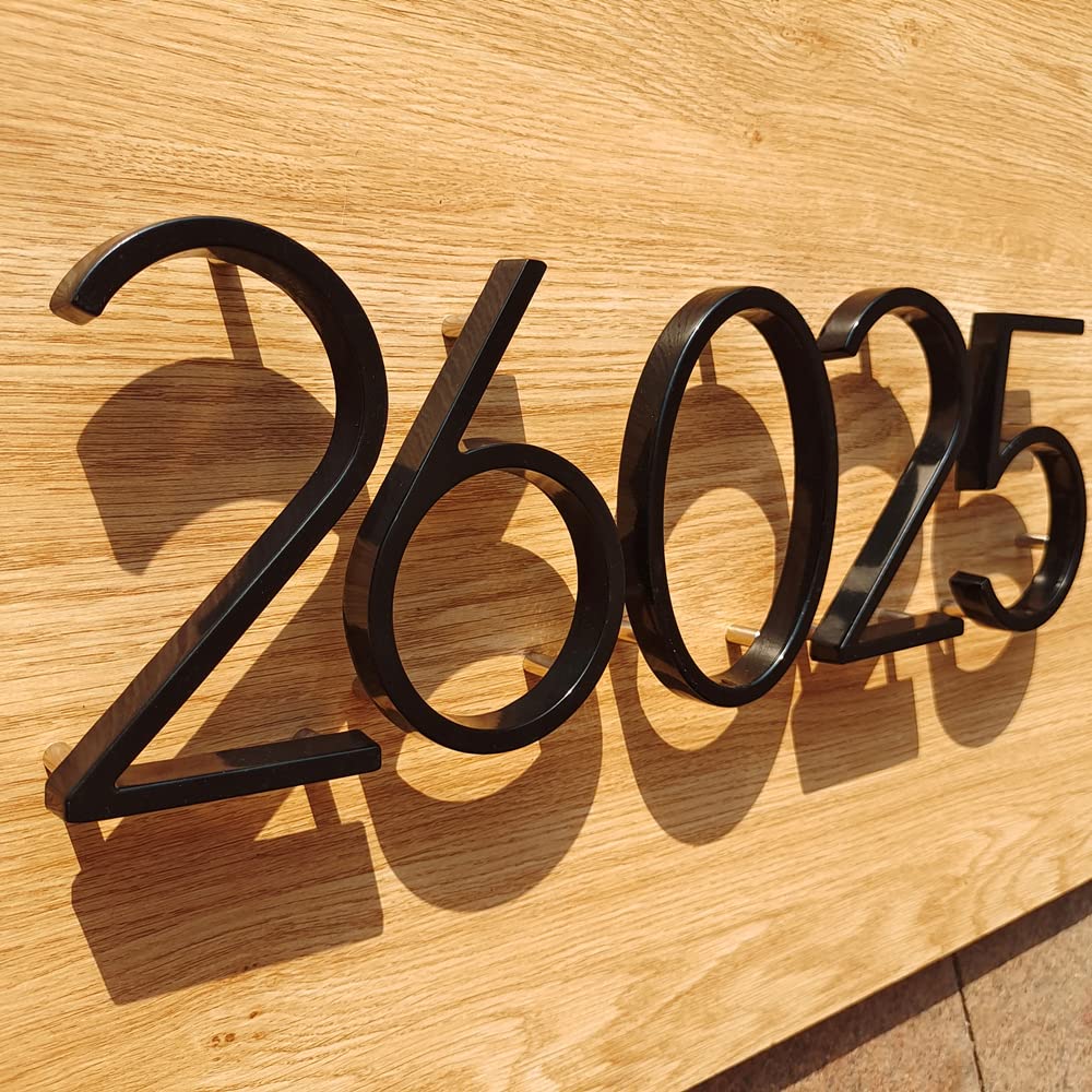 Snapklik.com : Floating House Numbers - 5 Inch Modern Address House Numbers