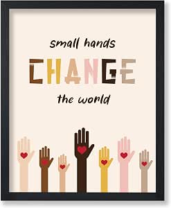 Amazon.com: Poster Master Small Hands Change The World Poster ...