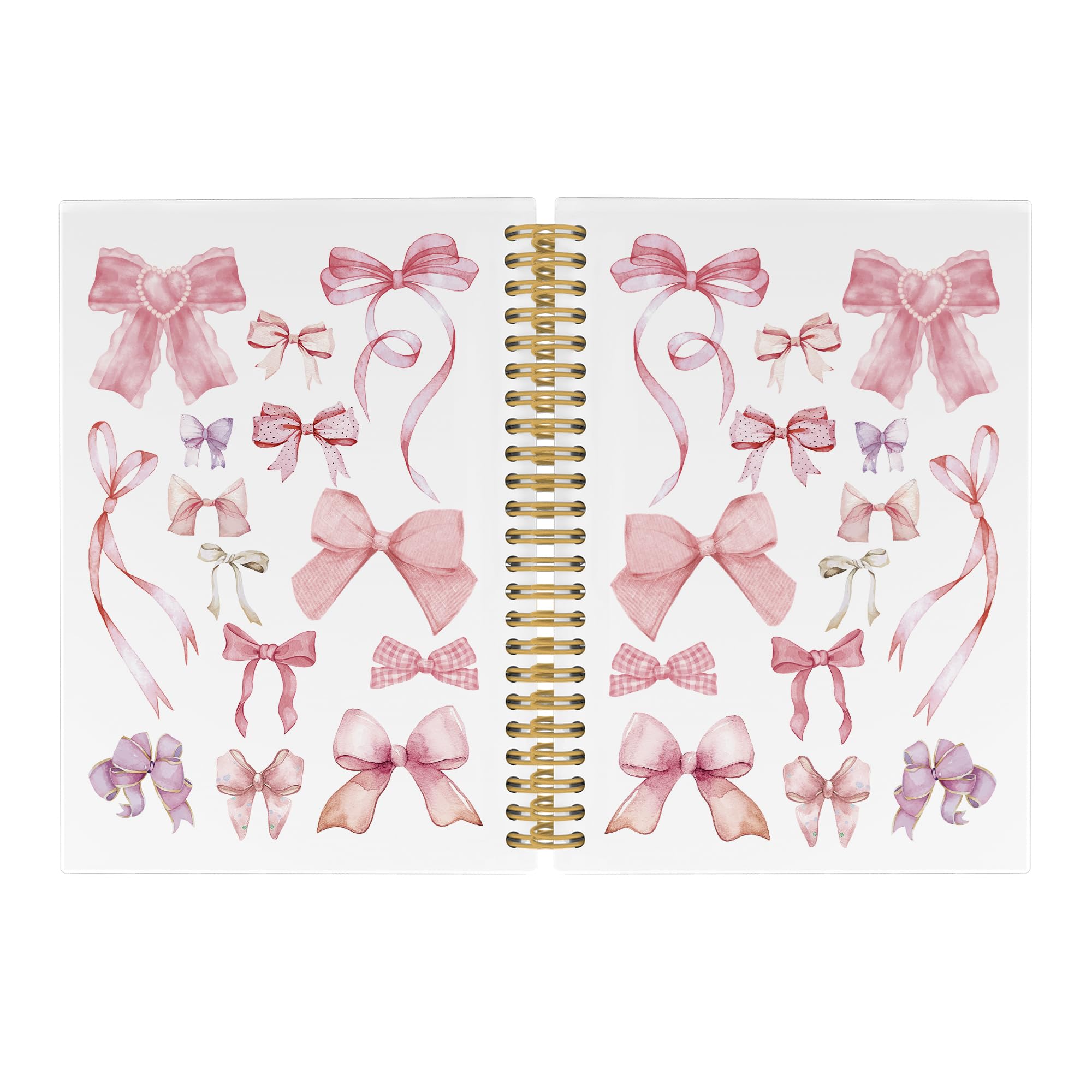 Amazon.com: Pugwak Coquette Bows Journal Notebook - Trendy Preppy Funky ...