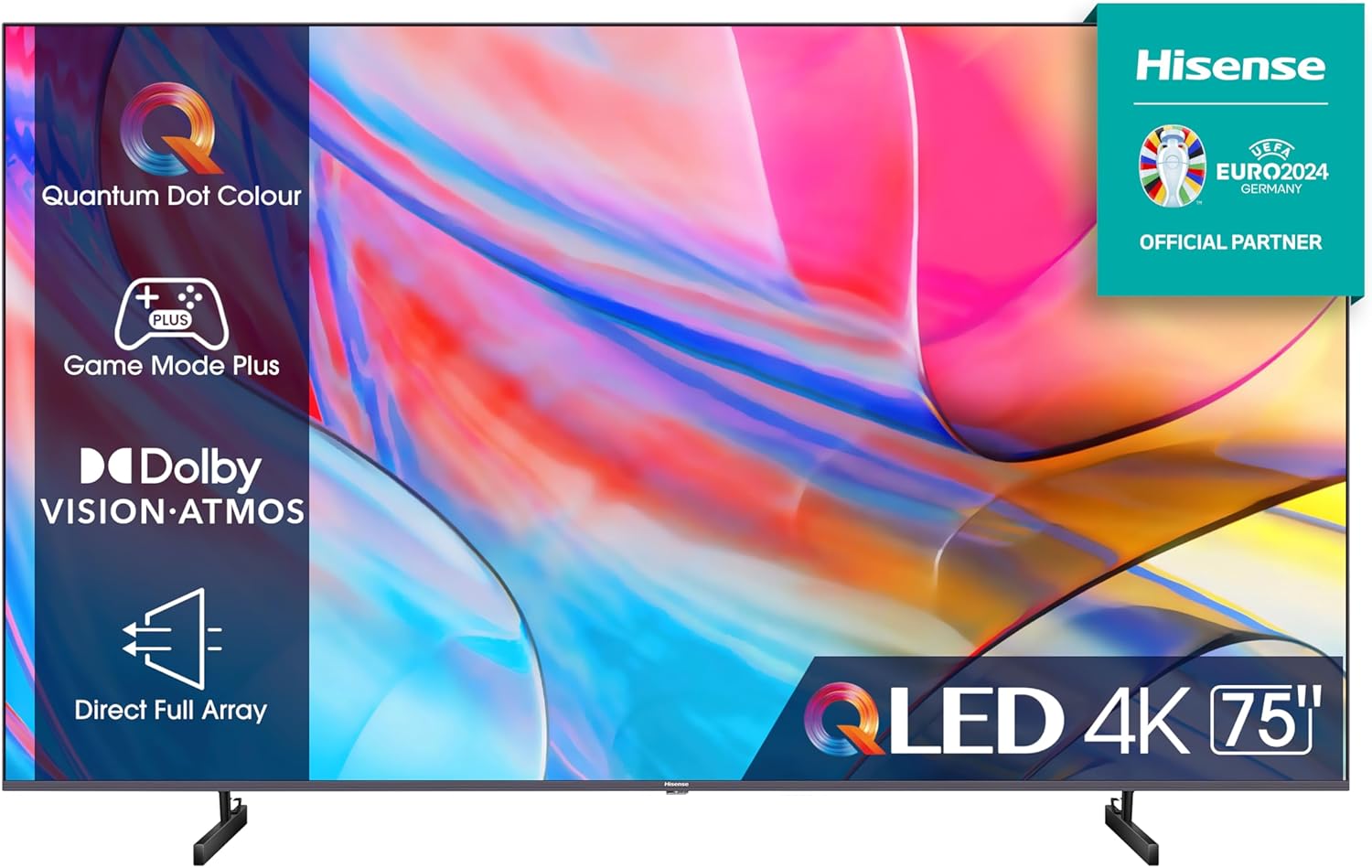 Hisense 75" QLED 4K 2023 75A72KQ, Smart TV VIDAA U6, Dolby Vision, HDR ...