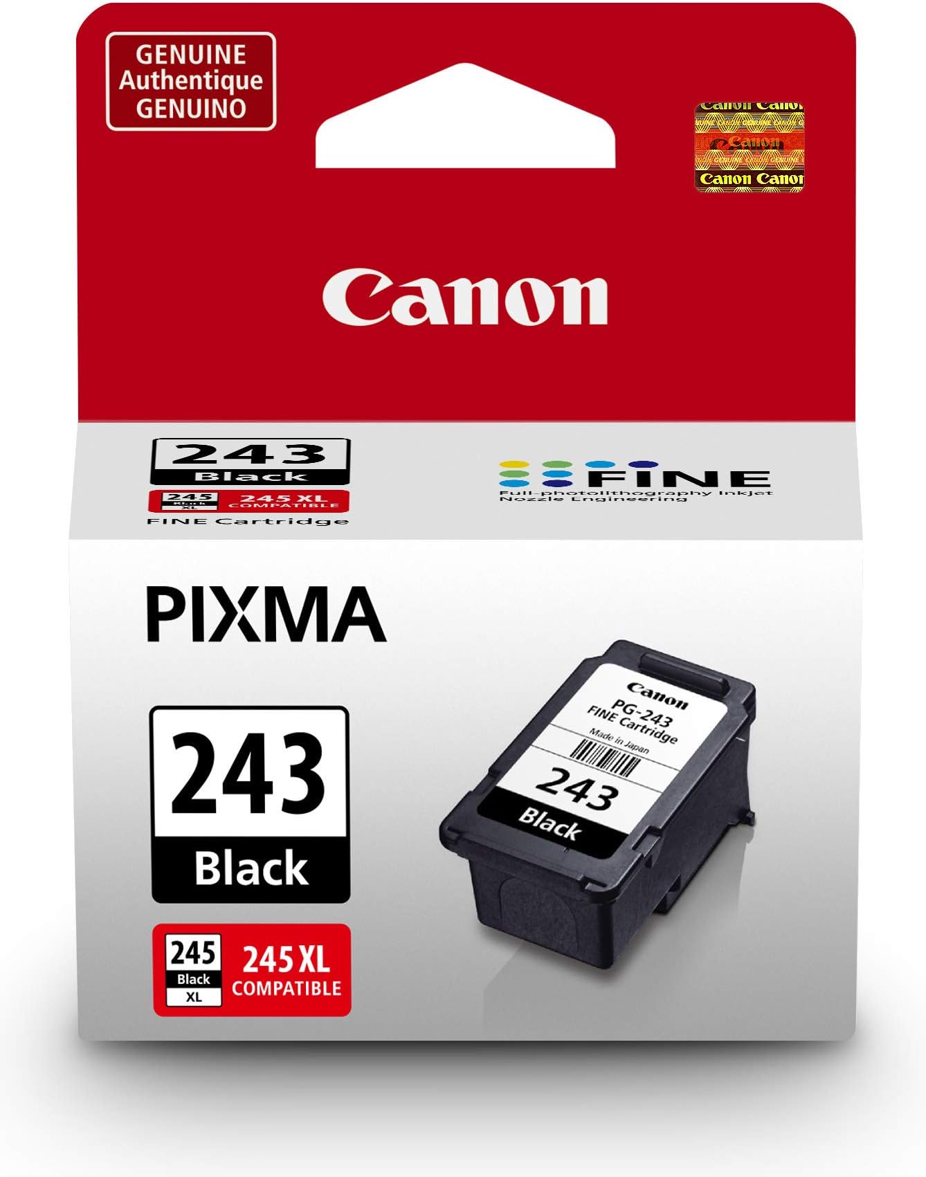 Canon PG-243 Black Ink Cartridge Compatible to printer iP2820 MX492 ...
