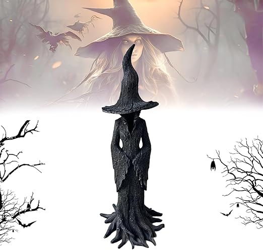 Amazon.com: Hand-Painted Enchanting Witch Statue: The Guardian of Your ...