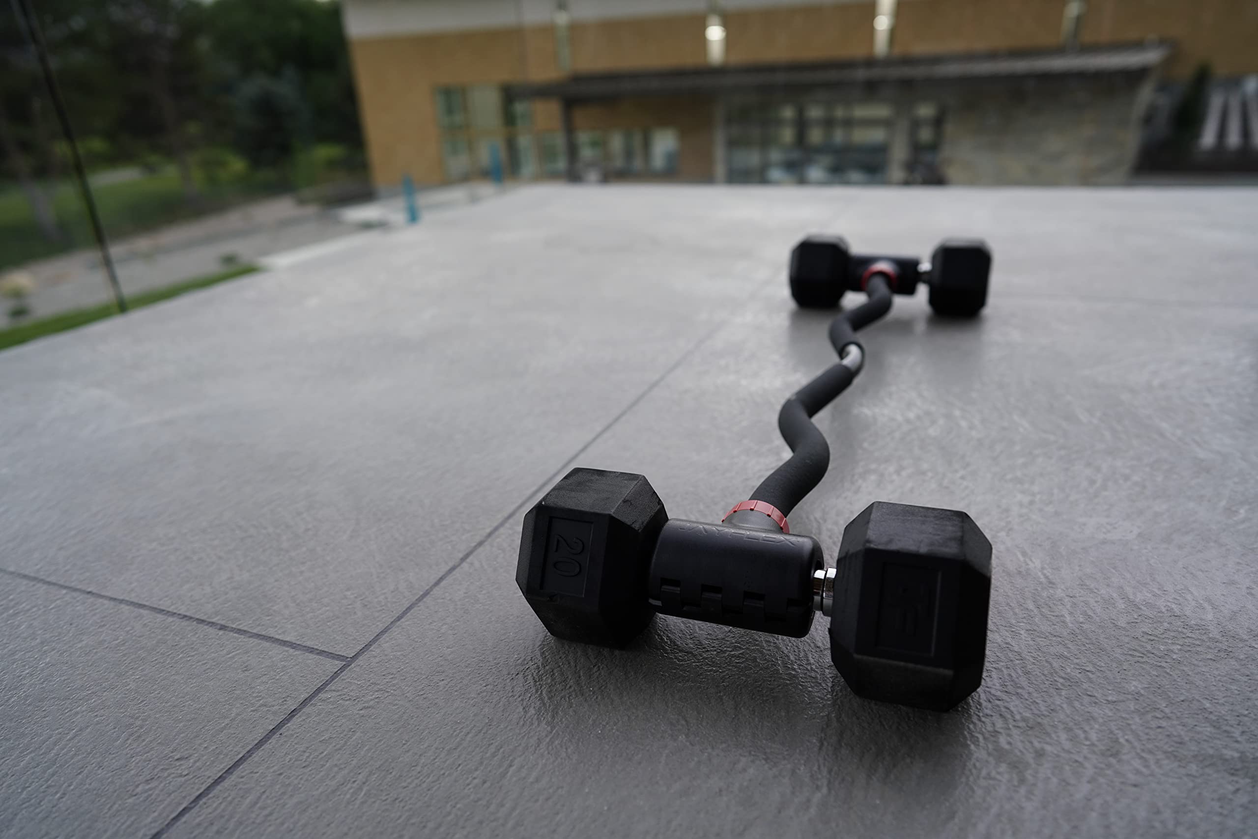 Snapklik.com : Hyperbell EZ Curl Bar - Convert Dumbbells Into A Curling ...