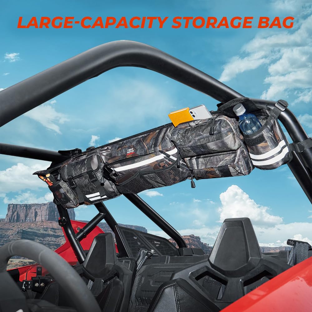 Snapklik.com : KEMIMOTO UTV Roll Cage Organizer Camo, Upgrade Rear ...