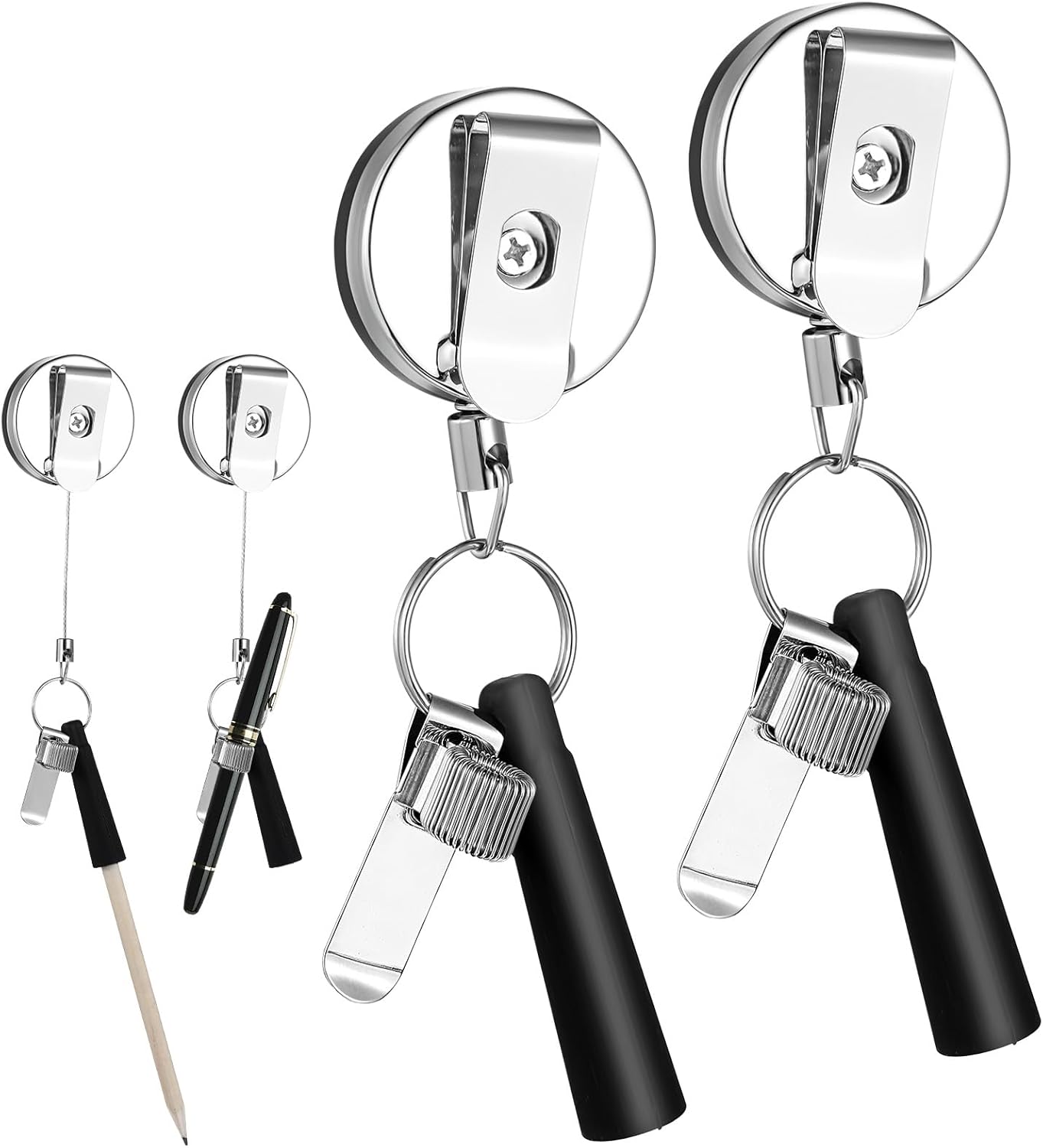 Amazon.com: Mabor 2Pcs Retractable Pencil Holder, Heavy Duty Pull Pen ...