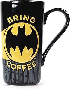 Amazon.com: BATMAN Latte Mug - Bring Coffee : Home & Kitchen