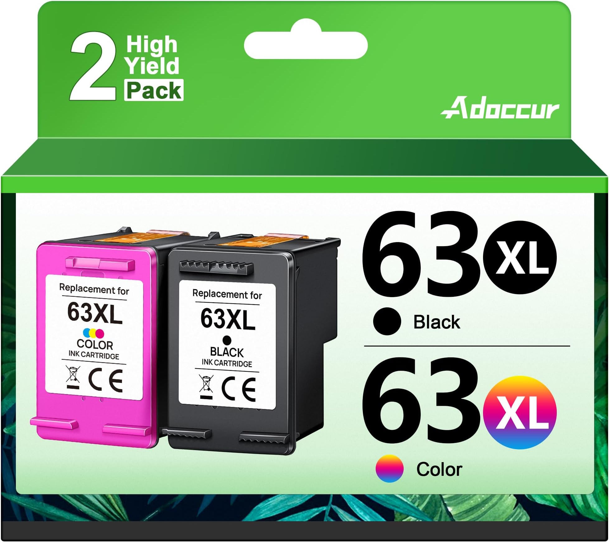 Amazon.com: HP 63 Black/Tri-color Ink Cartridge (2-pack) | Works with ...