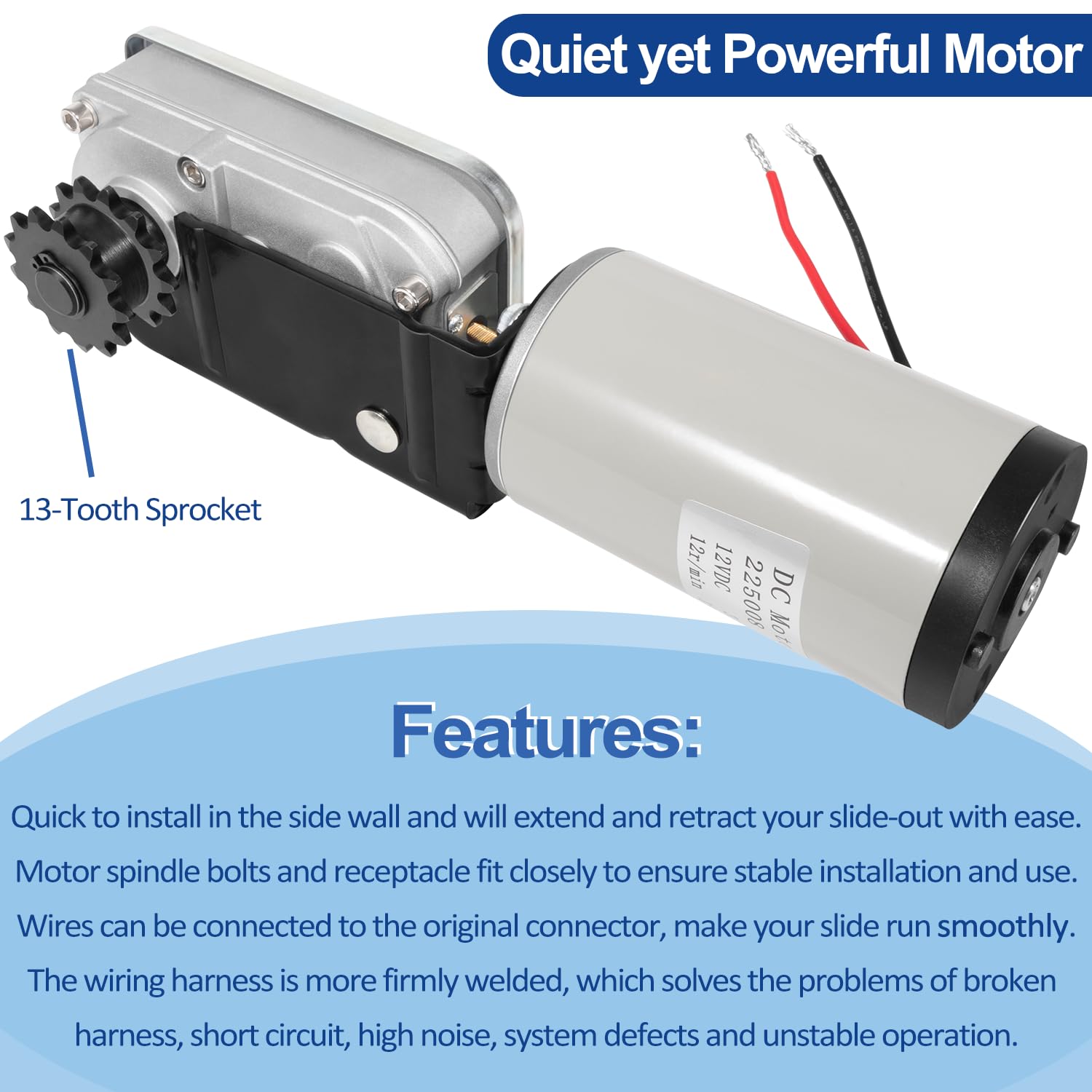 Snapklik.com : 225008 RV Slide Out Motor & Gear Housing Replacement For ...