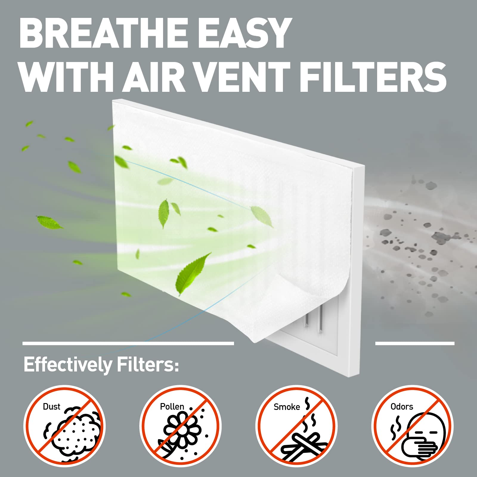 Snapklik.com : Air Vent Filters Kit, 2 Pieces 19 X 59 Air Vent Filters ...