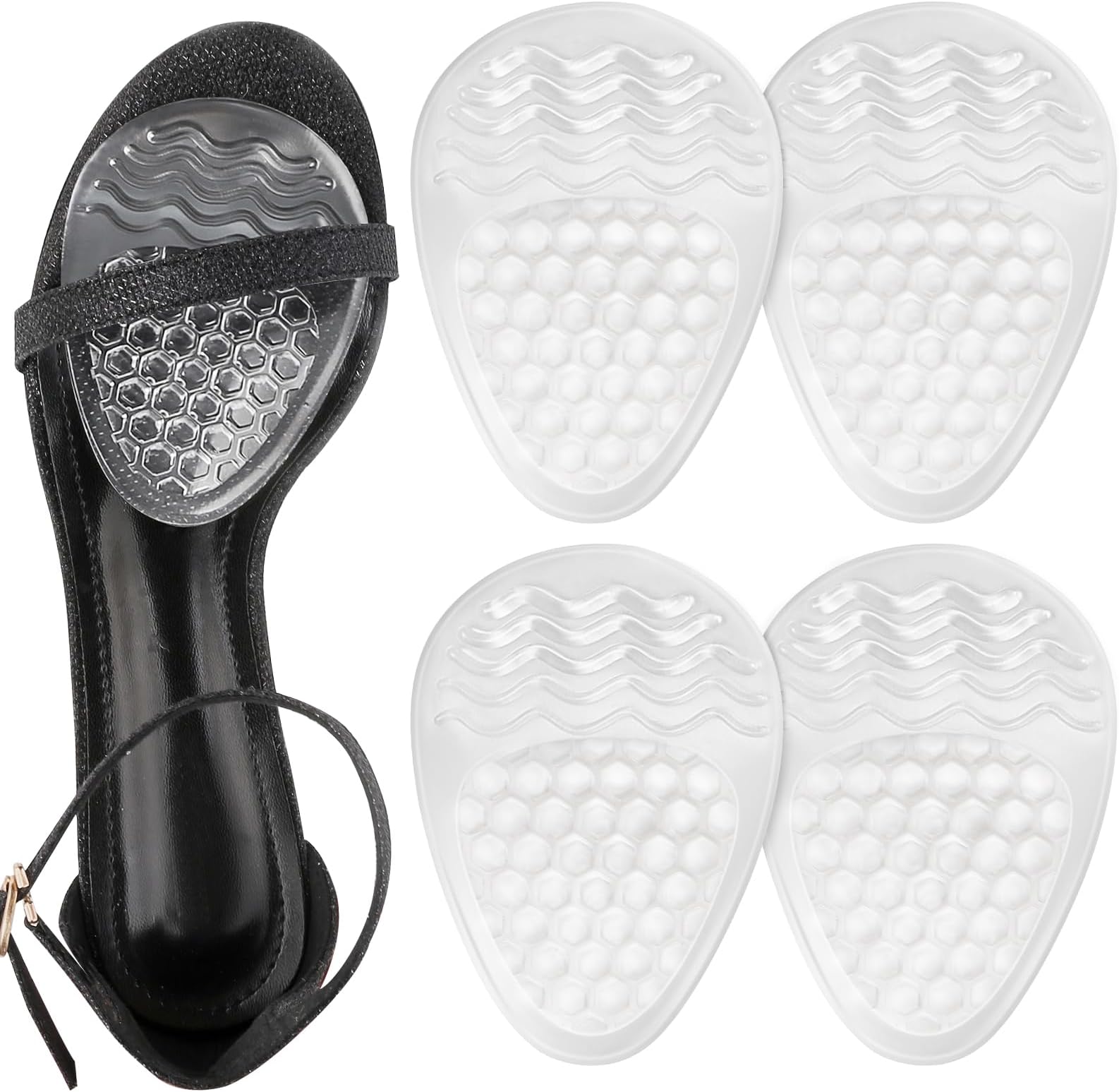Amazon.com: Relistep3 pairs of women's metatarsal pads upgraded, high ...