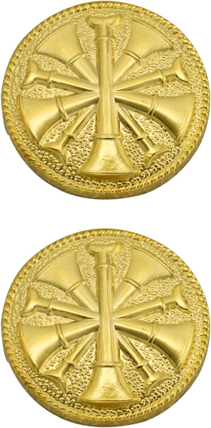 Amazon.com: Smith & Warren Five crossed Fire Chief Bugles On Round Disc ...