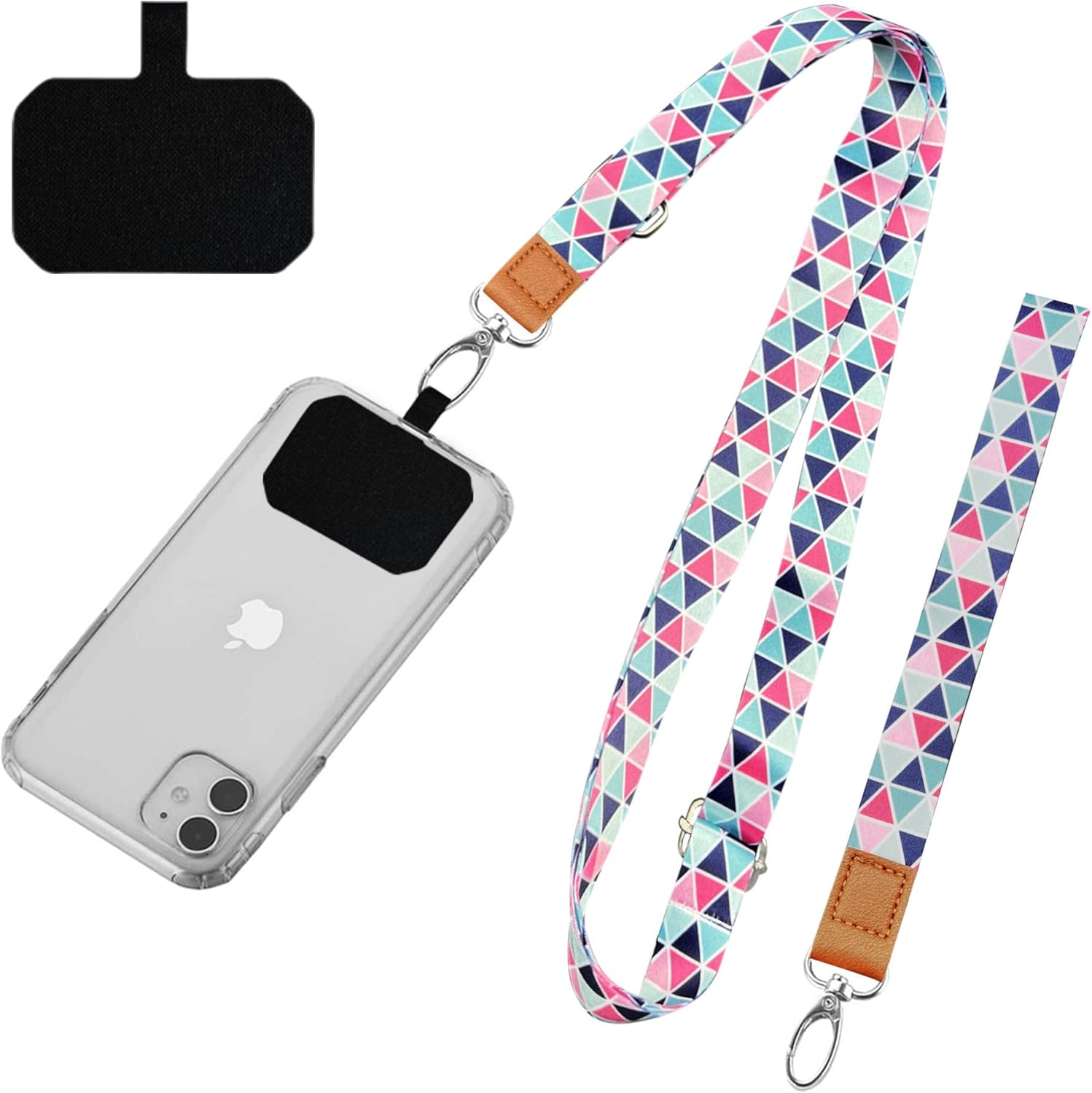 Phone Lanyard, Wrist Lanyard and Neck Lanyard with 4 Pcs Ultrathin Pad ...