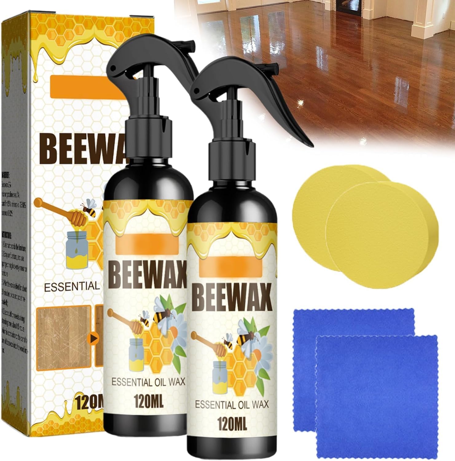 Natural Beeswax Care Spray & Restorer, Bees Wax Furniture Polish and ...