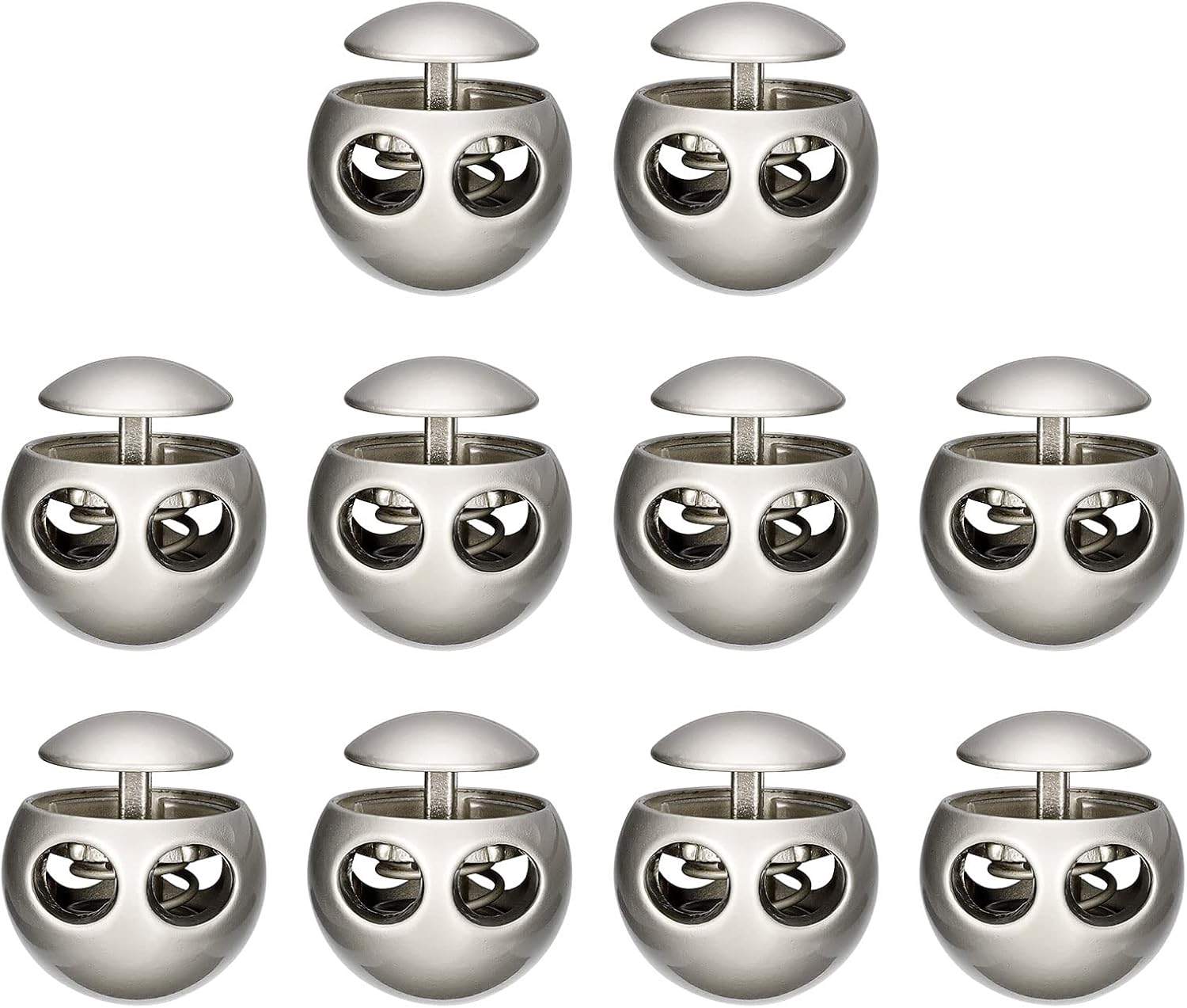 Amazon.com: uxcell Spring Cord Lock End Toggle, 10Pcs Double Hole ...