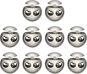 Amazon.com: uxcell Spring Cord Lock End Toggle, 10Pcs Double Hole ...