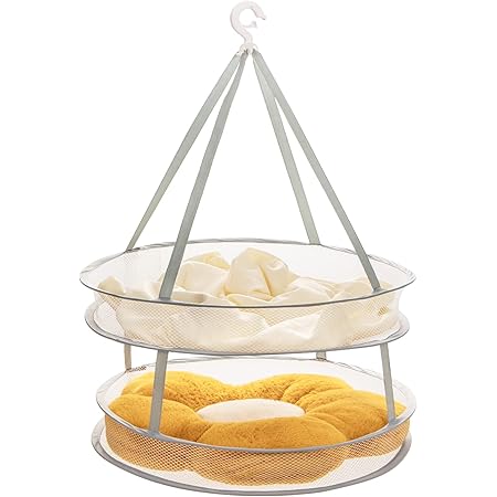 Amazon.com: AUTODECO 2-Tier Folding Mesh Clothes Hanging Dryer, Sweater ...