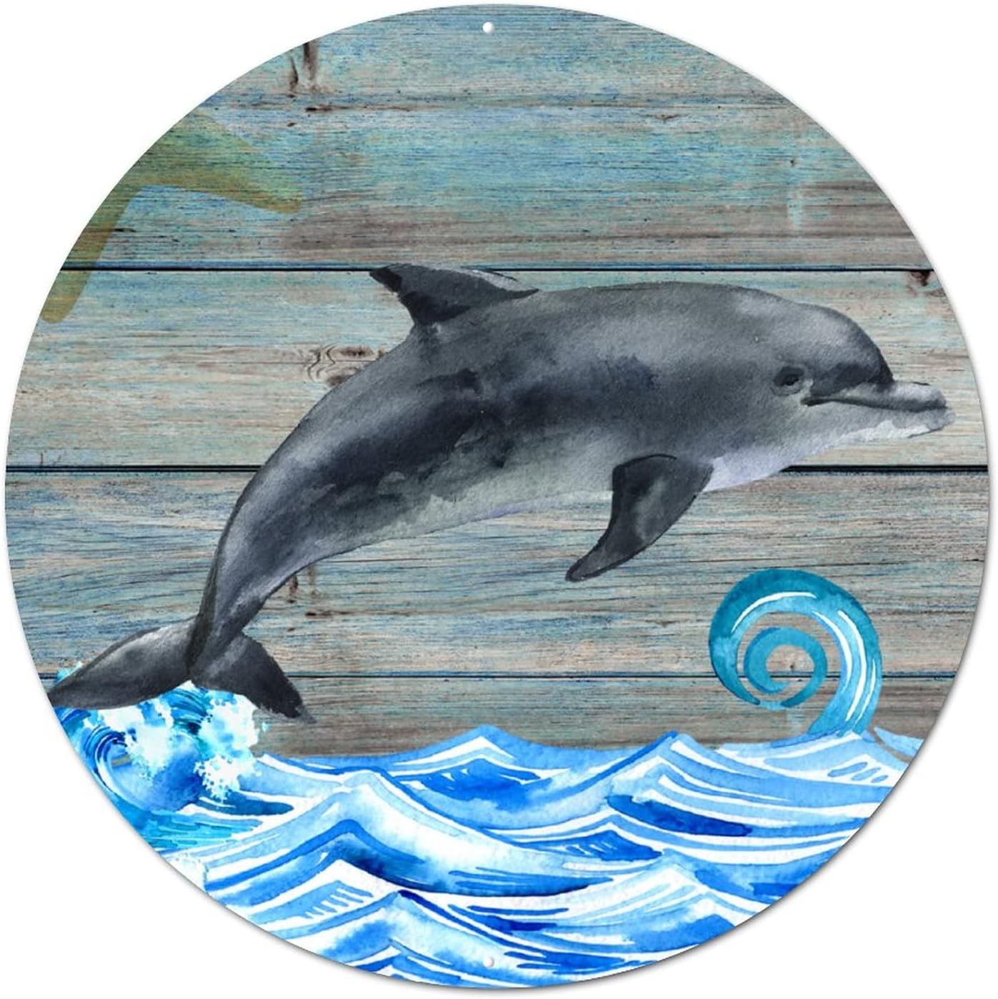 Amazon.com: Bomehhjuli Welcome Sign for Wall Vintage Dolphin Compass ...