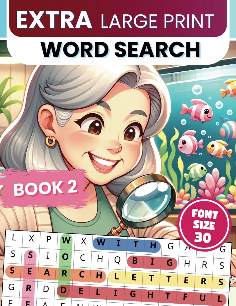 Extra Large Print Word Search: Jumbo Word Search For Seniors & Adults ...
