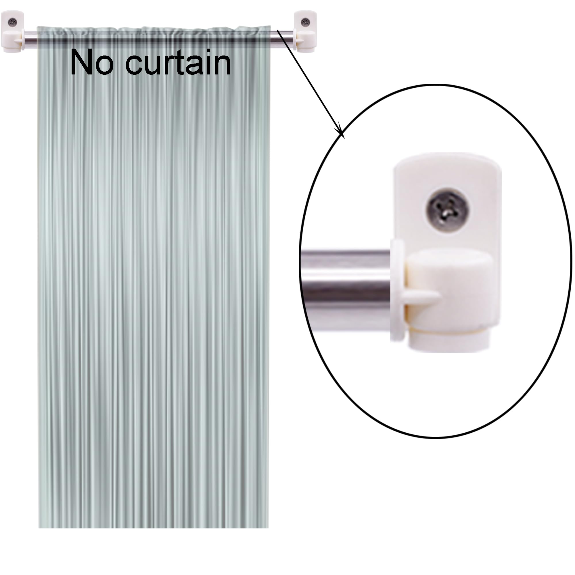 Snapklik.com : YYST Type A 39.5" Sash Window Curtain Rod For Top ...