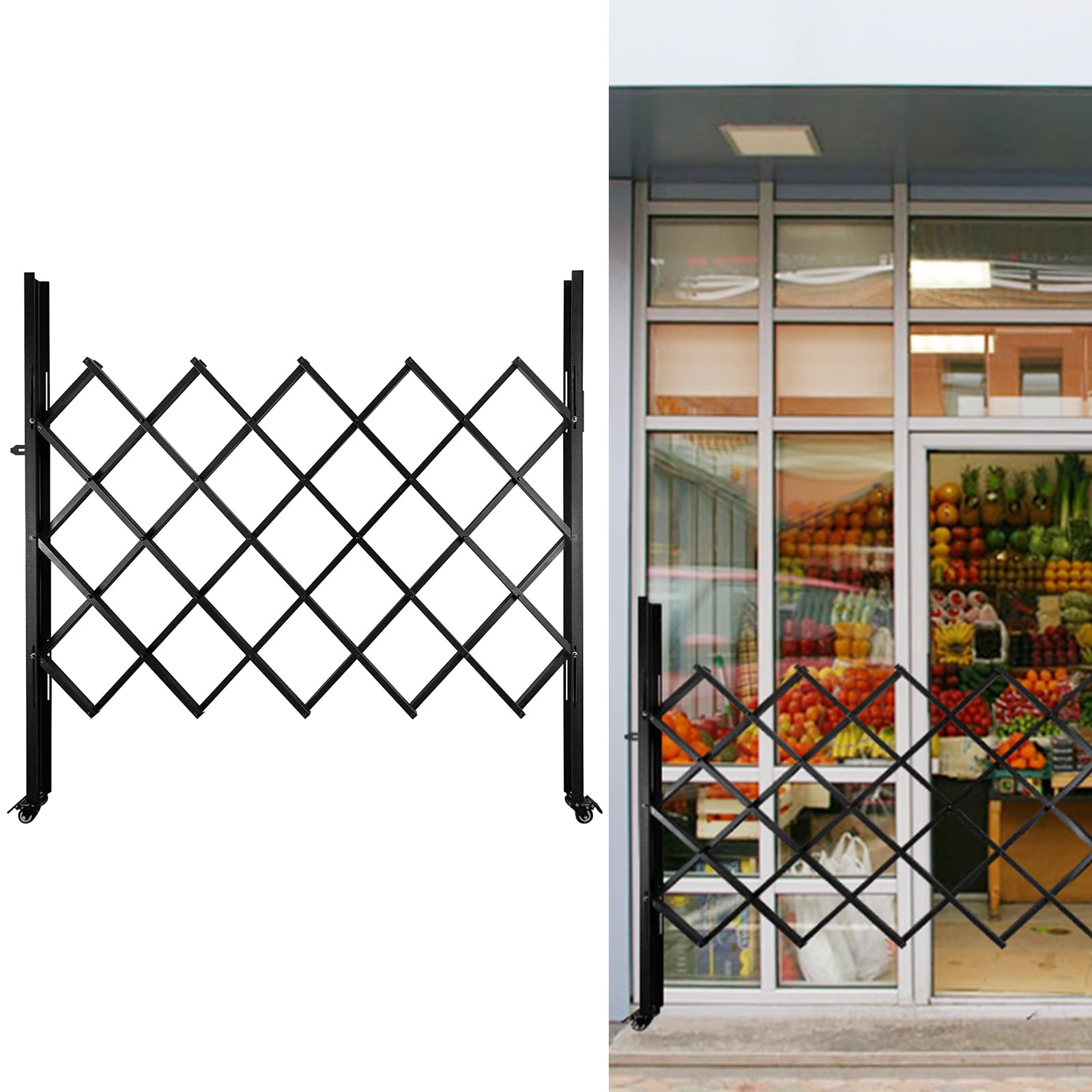 Outdoor Accordion Gate Snapklik.co : Expandable Barricade Gate, Folding ...
