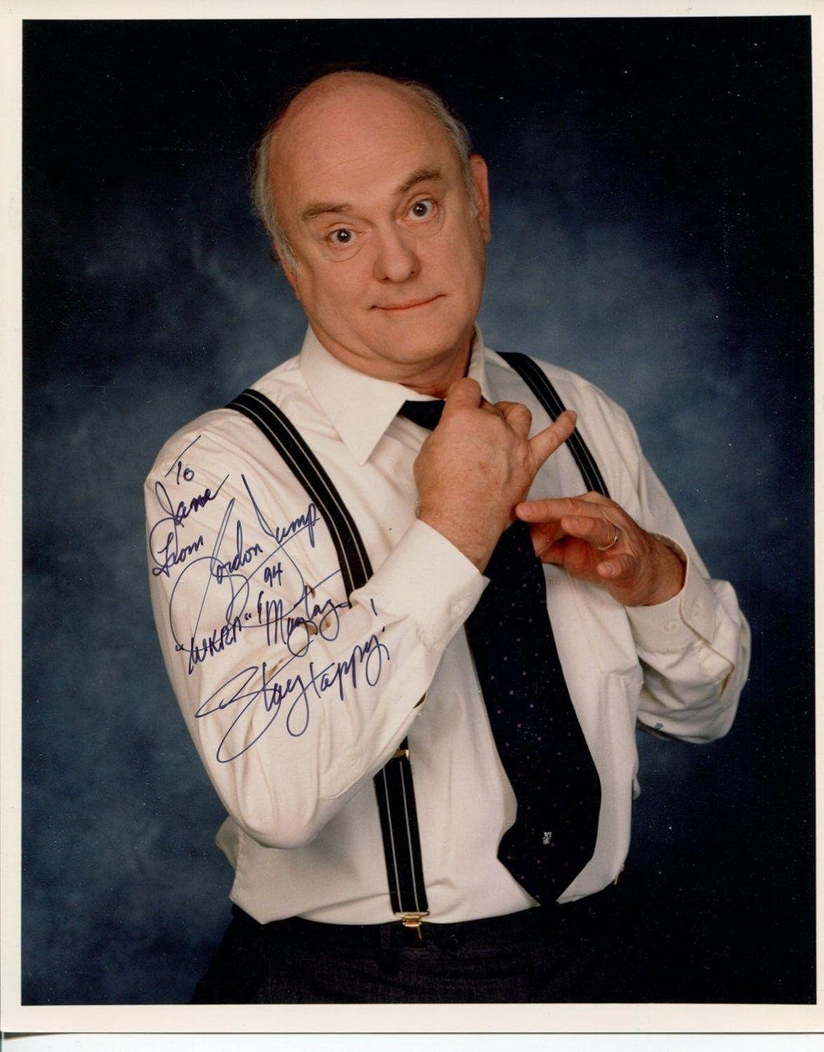 Gordon Jump WKRP In Cincinnati Planet of the Apes Soap Signed Autograph ...