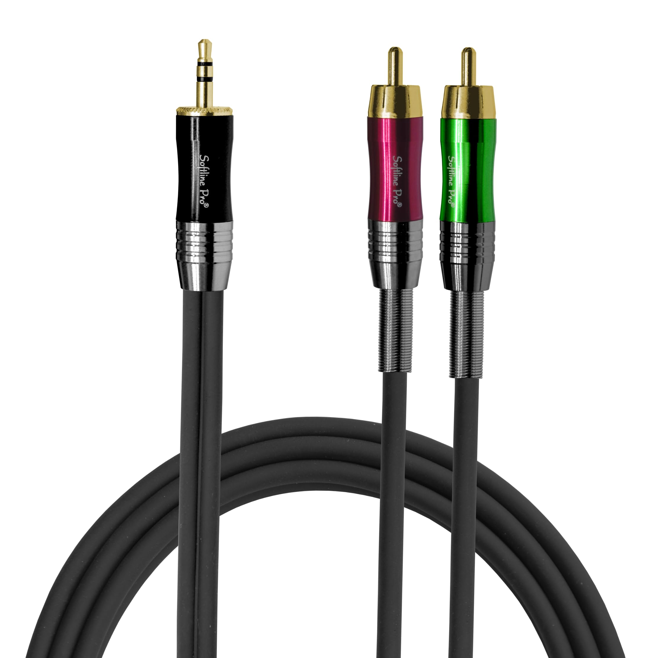 Softline Pro SP EP-2RCA 3.5MM Stereo to 2x RCA 1.5 Meter Cable Male to ...