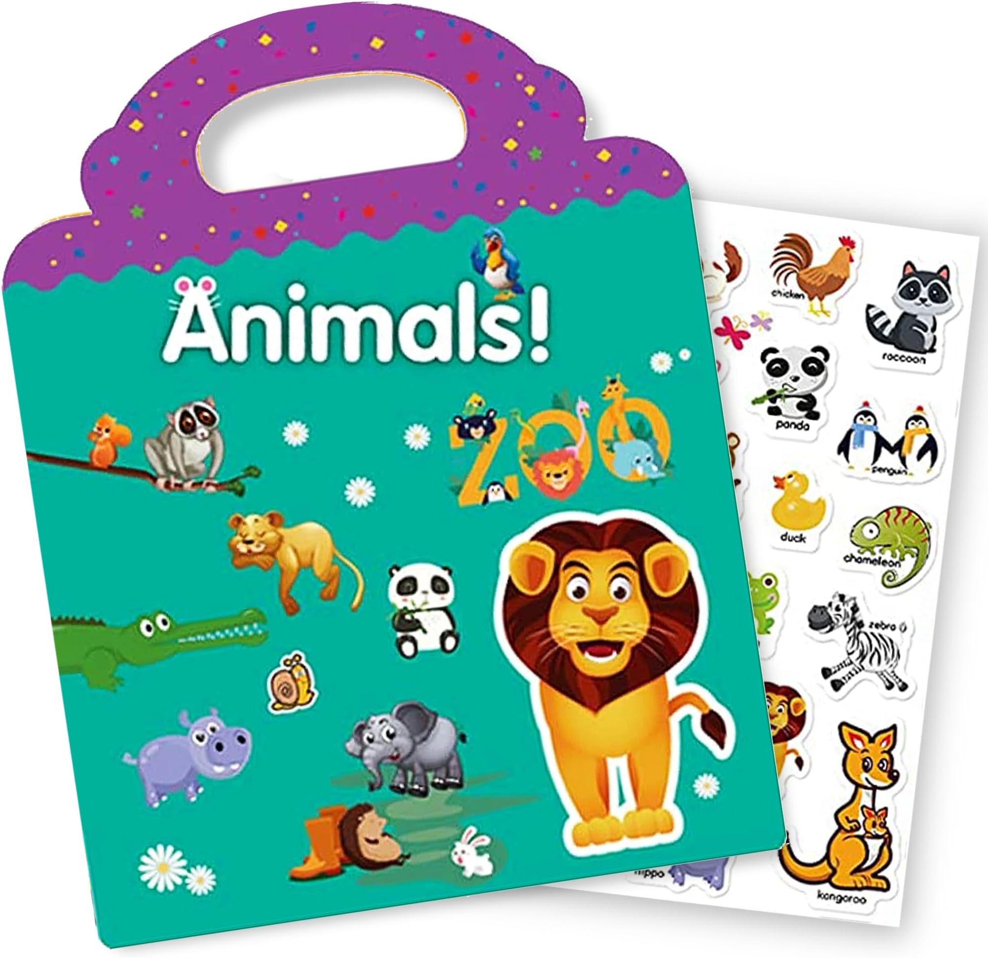 Amazon.com: YOTOY Reusable Sticker Book for Kids Toddlers - Washable ...