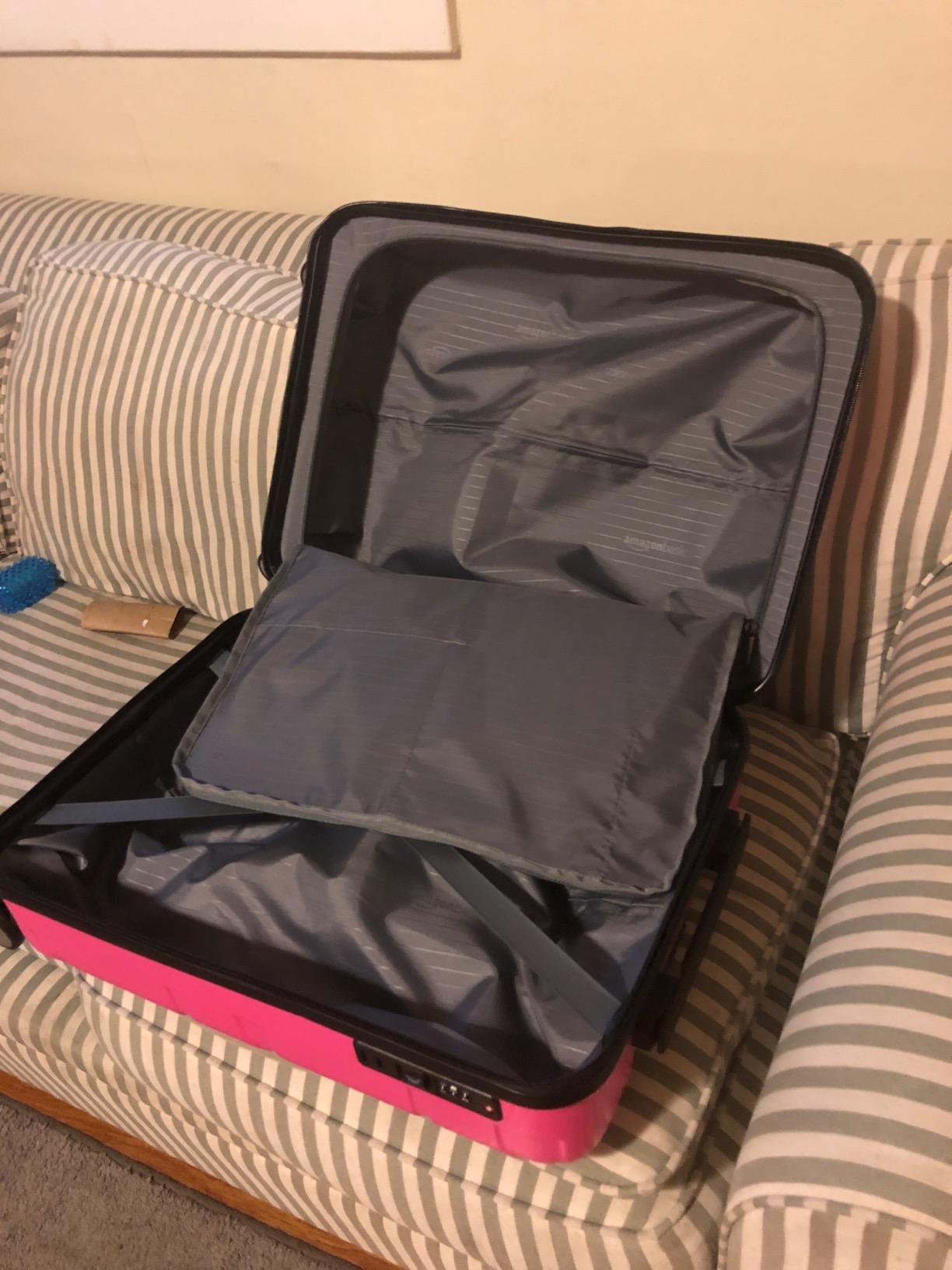 Amazon.com | Amazon Basics Pyramid Hardside Carry-On Luggage Spinner ...