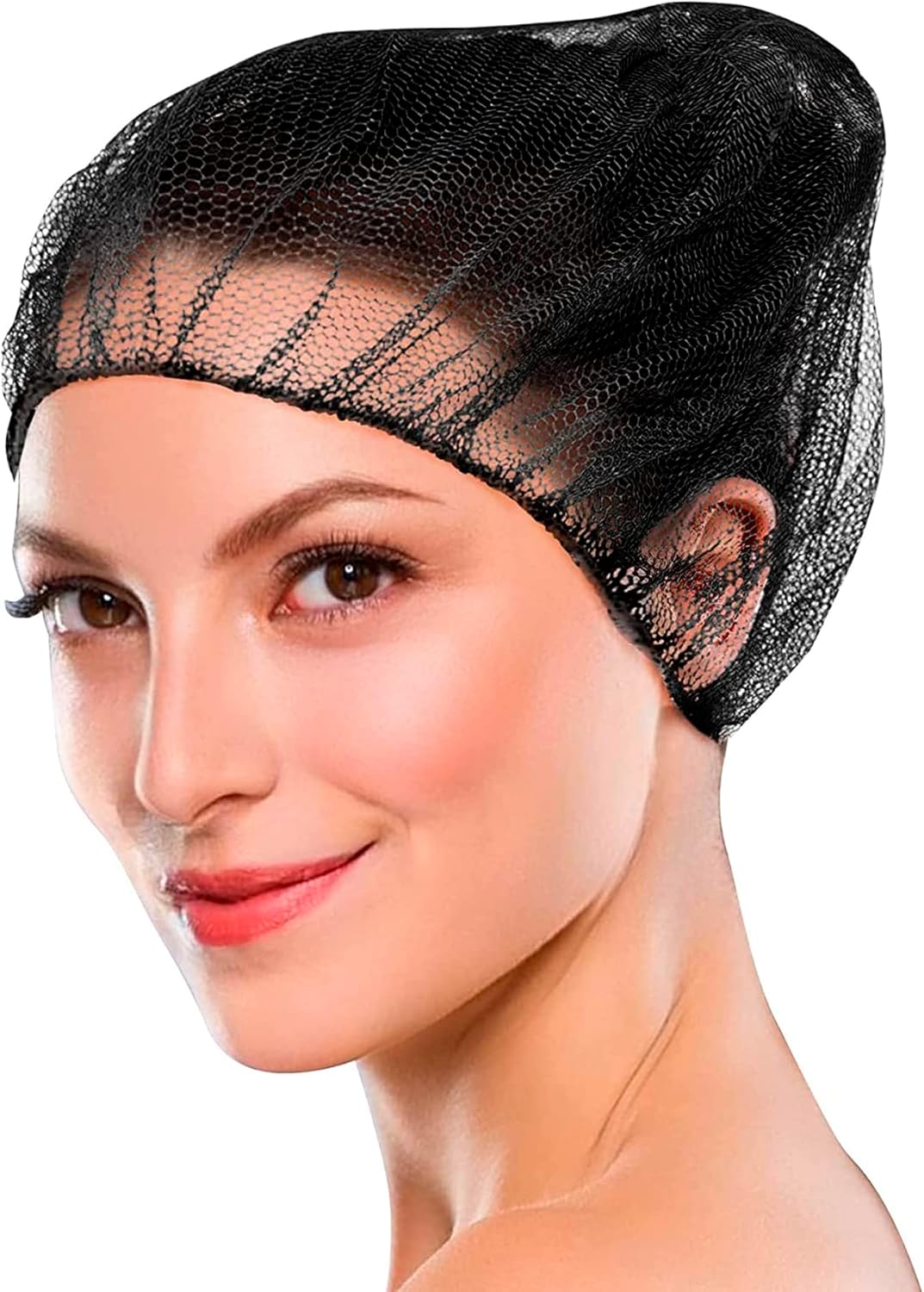 Amazon.com: ABC Black Disposable Hair Net, 24 Inch. Pack of 100 Nylon ...