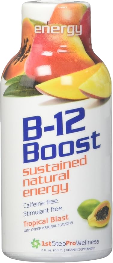 Amazon.com: 1st Step for Energy B-12 Shot Maximum Energy, Tropical ...