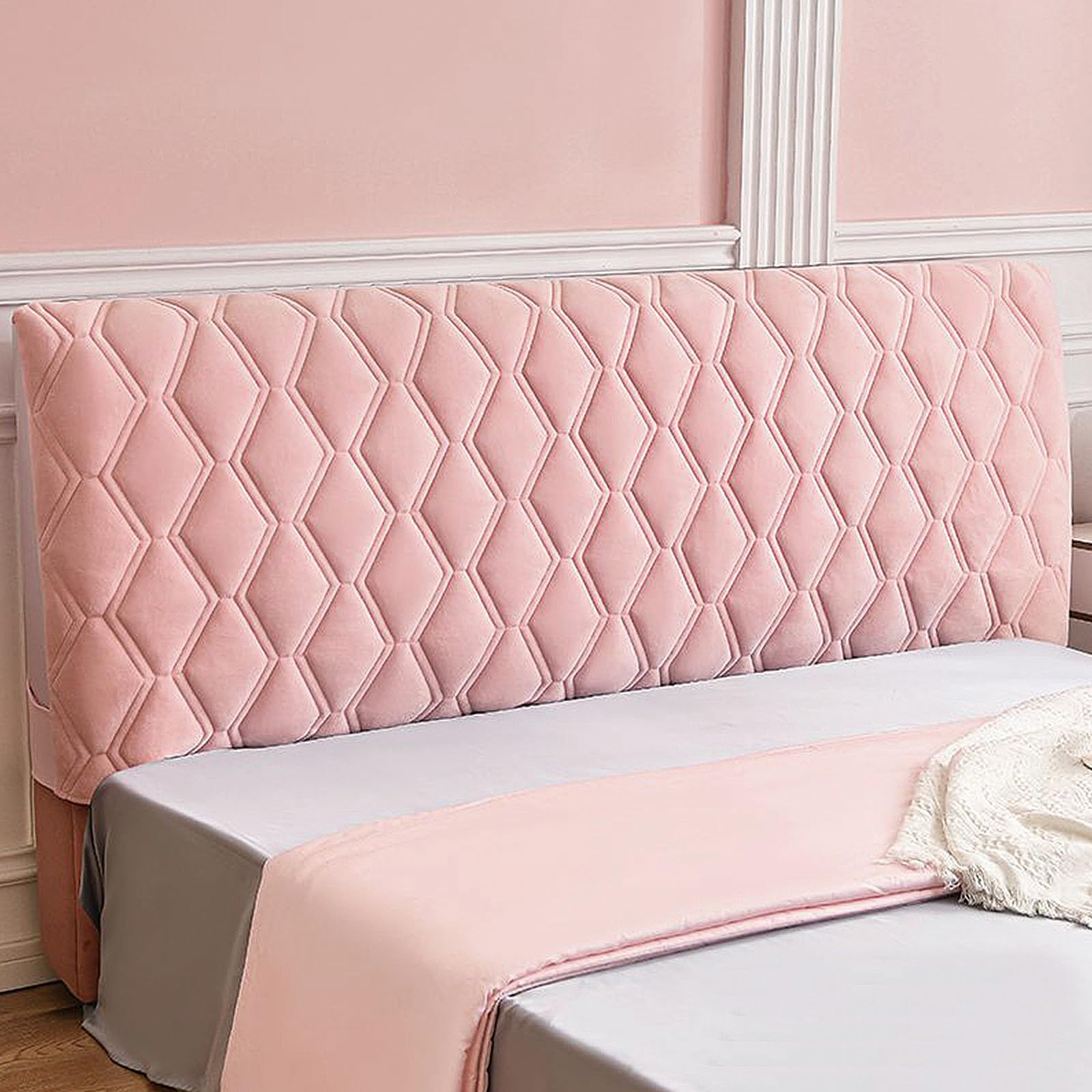 Amazon.com: EFELIM Velvet Headboard Cover for Full Queen Cal King Size ...