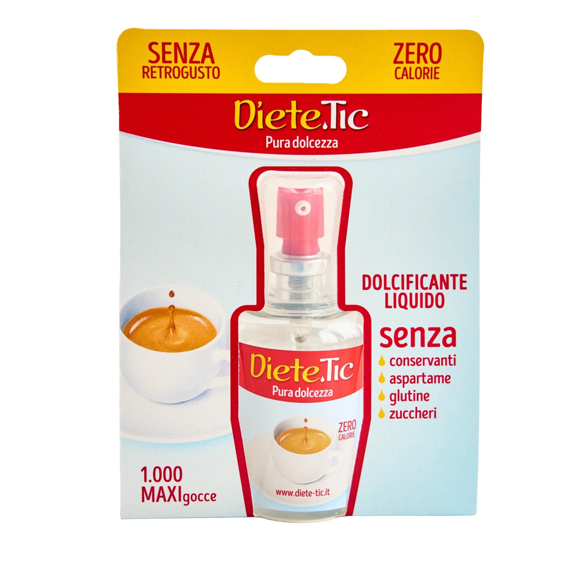 Diete.Tic, Dolcificante Liquido Zero Calorie, Formato Spray 100 ml (1 ...