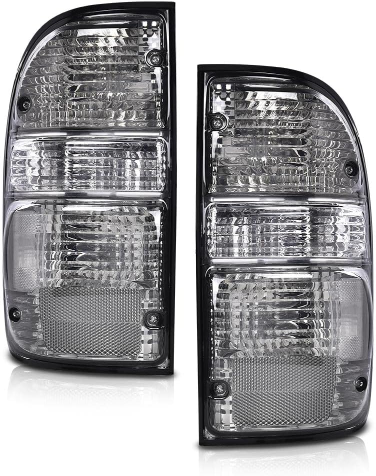 Amazon.com: USR DEPO 01-04 Tacoma Tail Lights - JDM Style Red/Clear ...