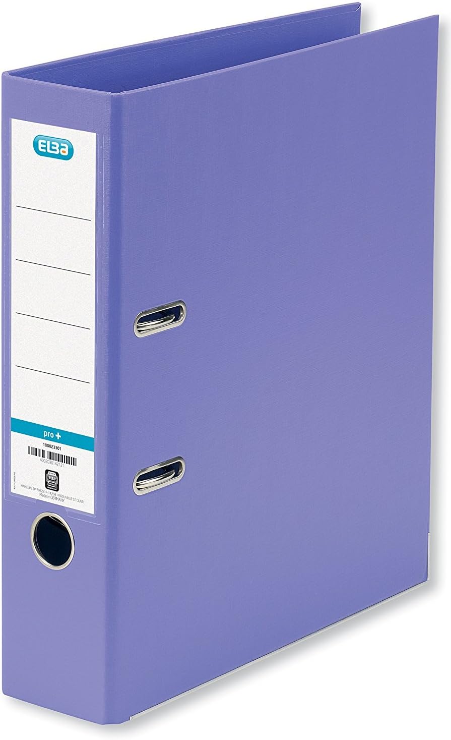 Elba A4 70 mm Plastic Lever Arch File - Purple, 100202167 : Amazon.co ...