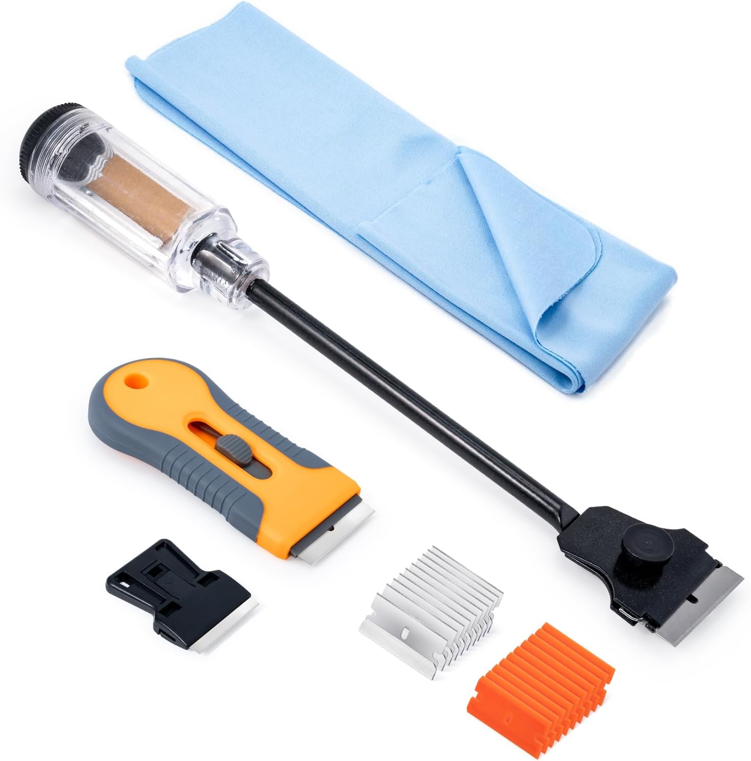 Amazon.com: FOSHIO Multi-Purpose Window Tint Removal Tool Set with Long ...