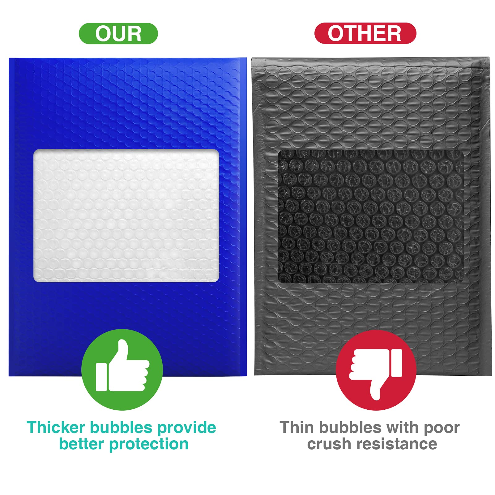 Snapklik.com : Metronic Bubble Mailers 10.5x16