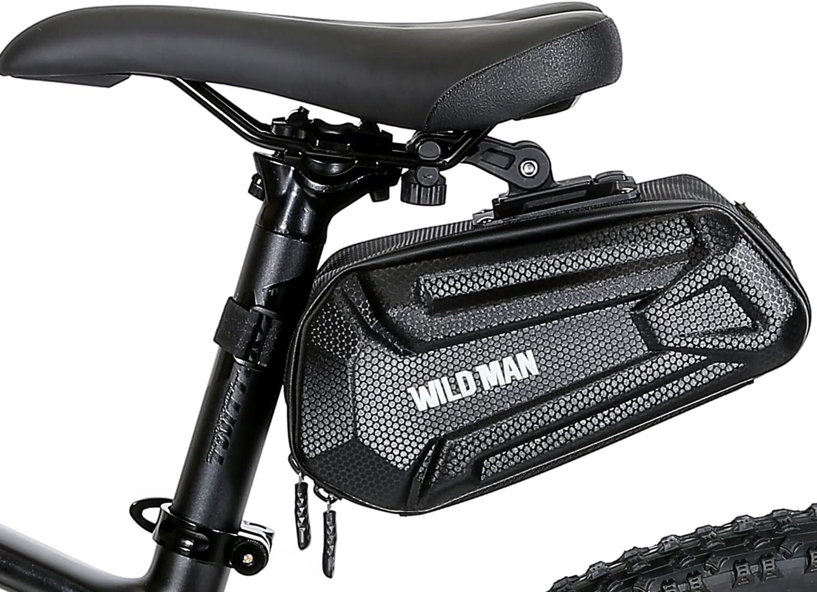 Amazon.com: WILD MAN Bike Saddle Bag Waterproof Bicycle Saddle Bag ...