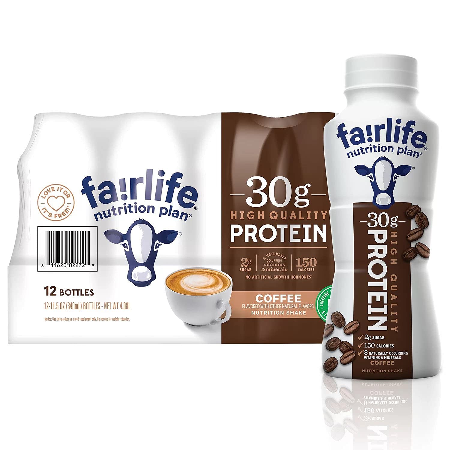 Fairlife Nutrition Plan 30g Protein Shake, Coffee (11.5 fl. oz., 12 pk ...