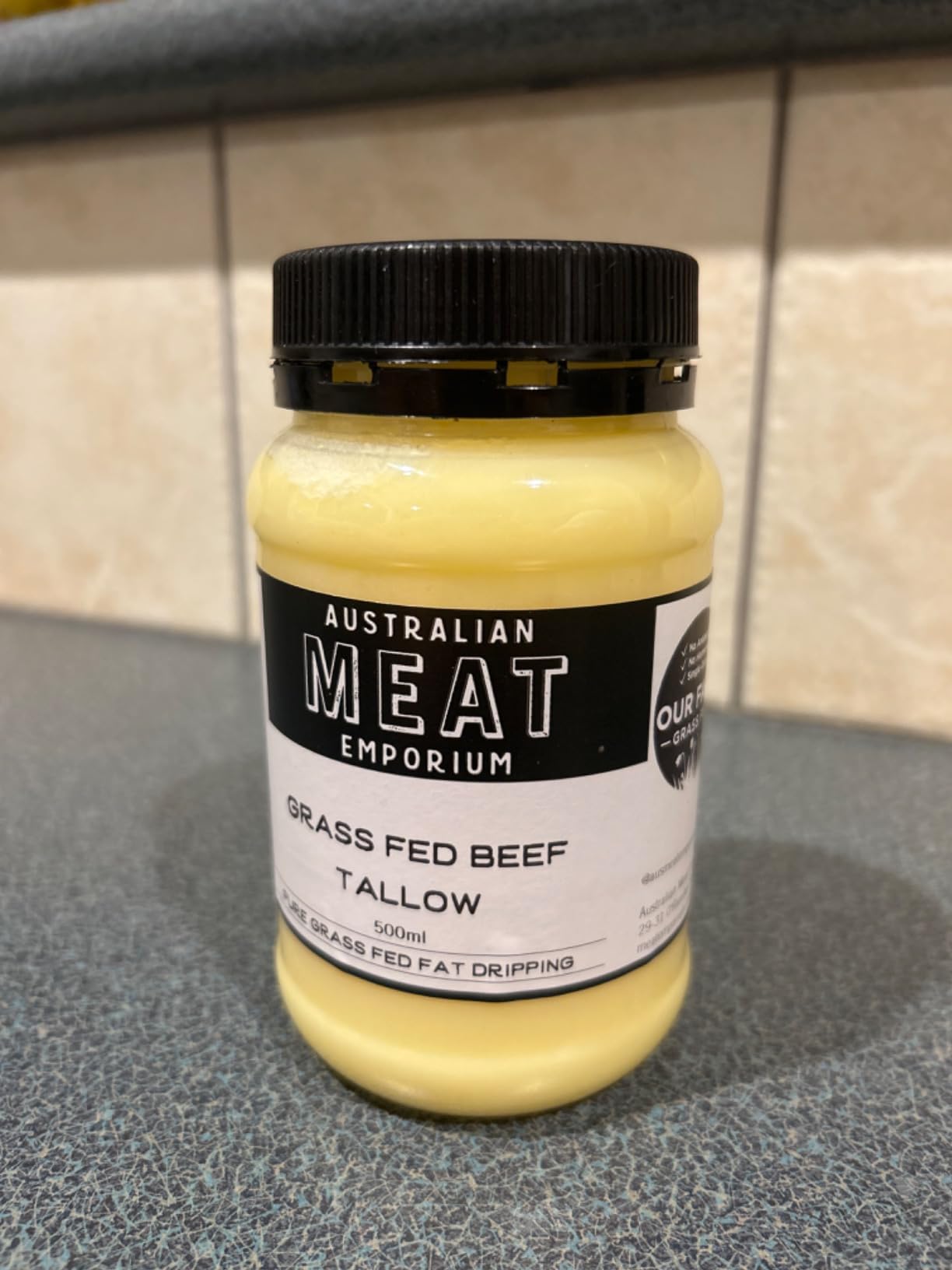 Grass Fed Beef Tallow 500ml : Amazon.com.au: Pantry Food & Drinks