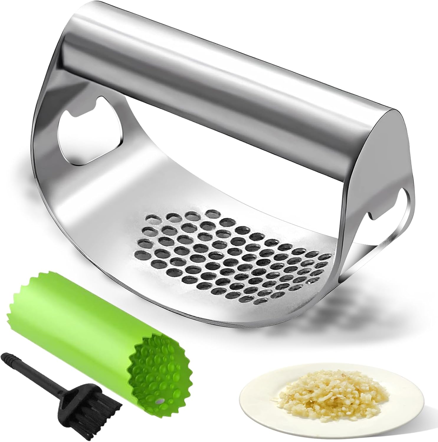 Amazon.com: Kebley Garlic Press Rocker Set Bottle Opener Heavy Duty ...