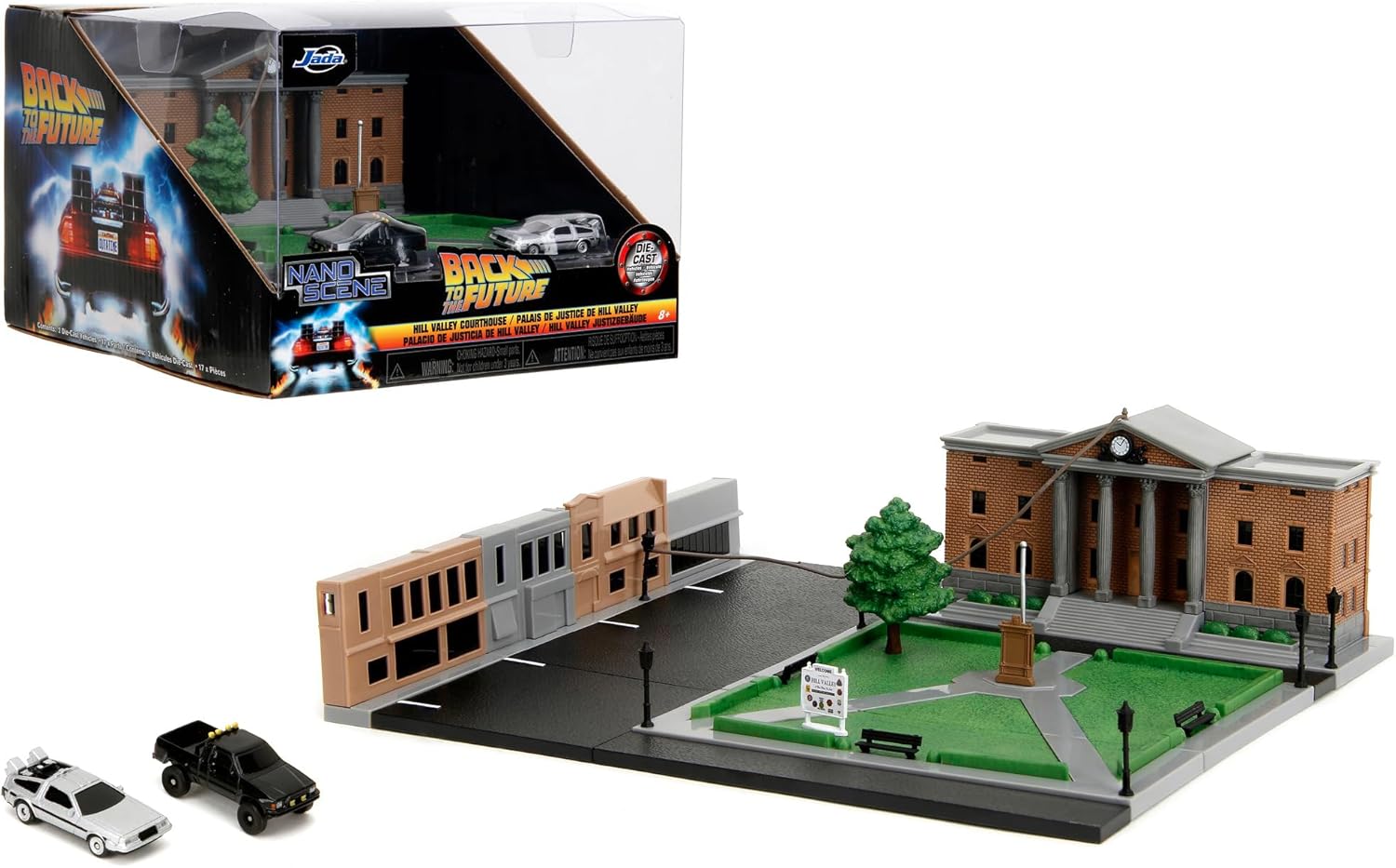 Jada NANO SCENE BACK TO THE FUTURE CLOCK TOWER, White Or Grey, 1:24 ...