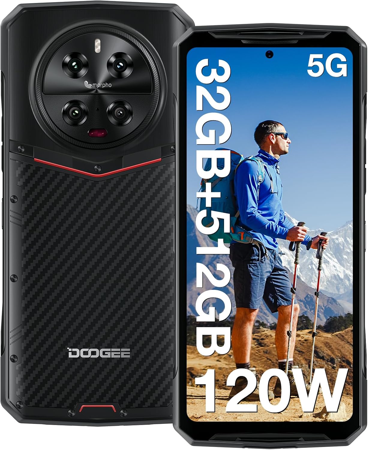 DOOGEE DK10 5G Telephone Portable Incassable 120Hz,32GO+512GO,AMOLED 6. ...
